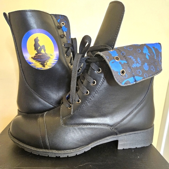 Disney | Shoes | The Little Mermaid Combat Boots Nwt | Poshmark